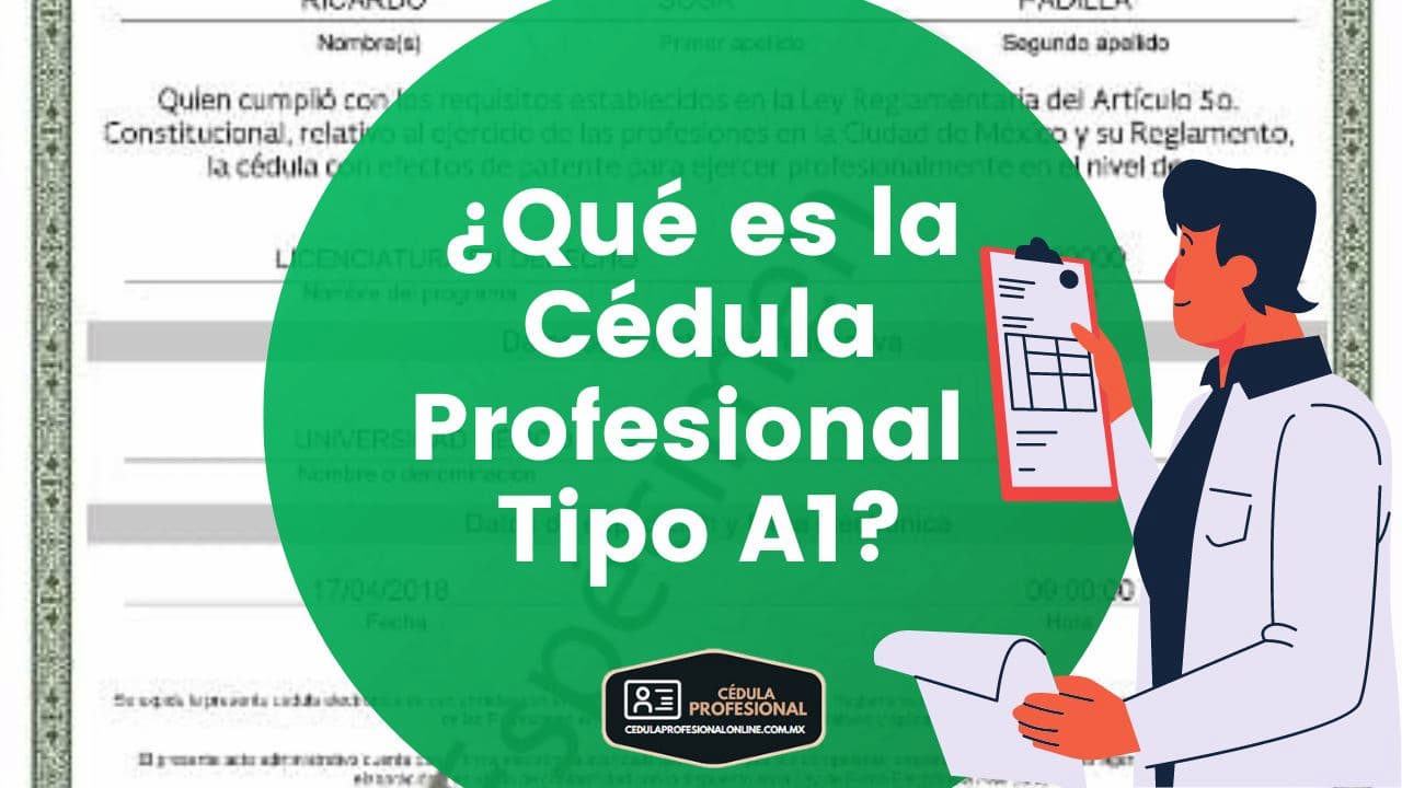 ᐅ Cédula Profesional Tipo A1 【 Requisitos, Tramitación 】